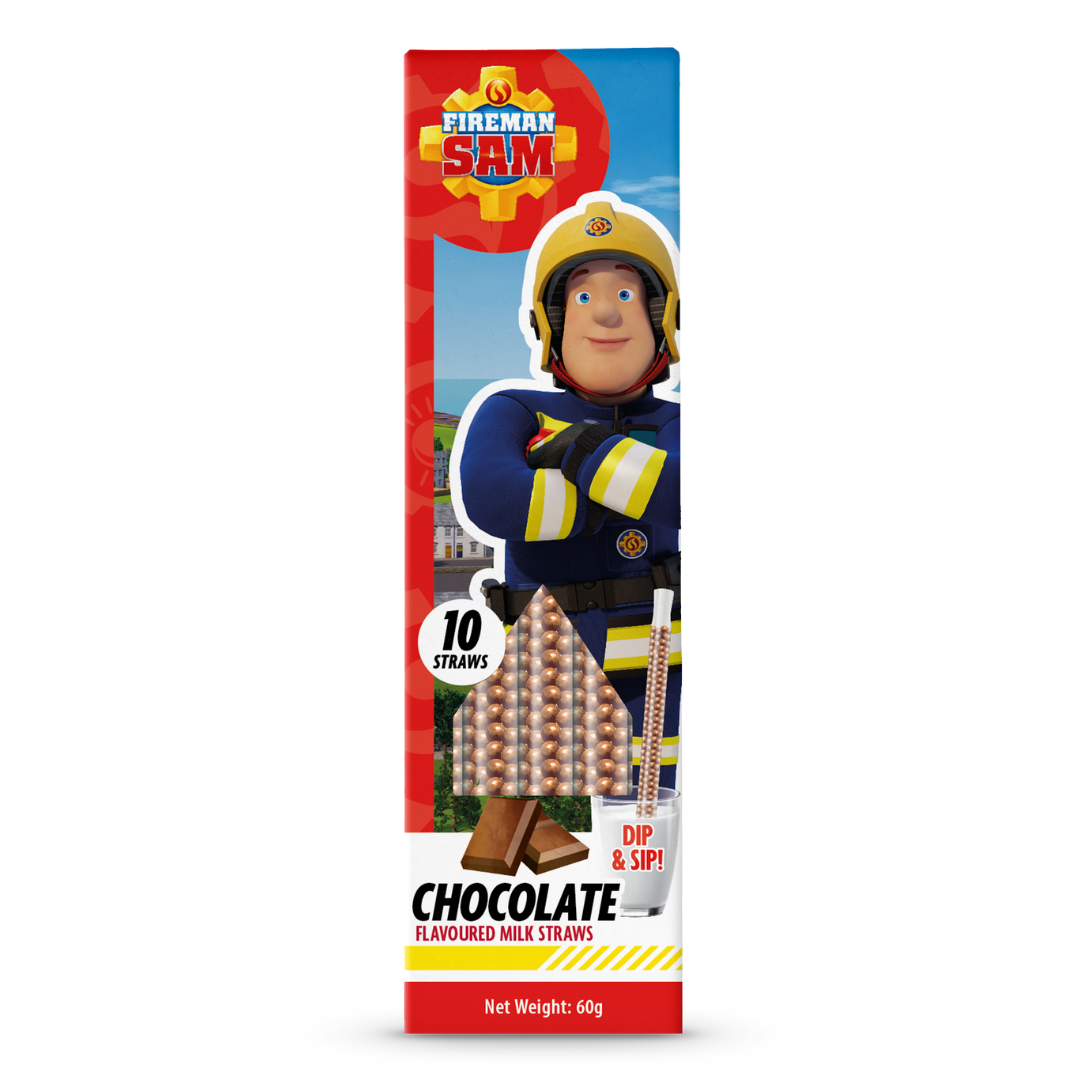 Fireman Sam Dip & Sip Milk Straws Chocolate – Whateverkidz